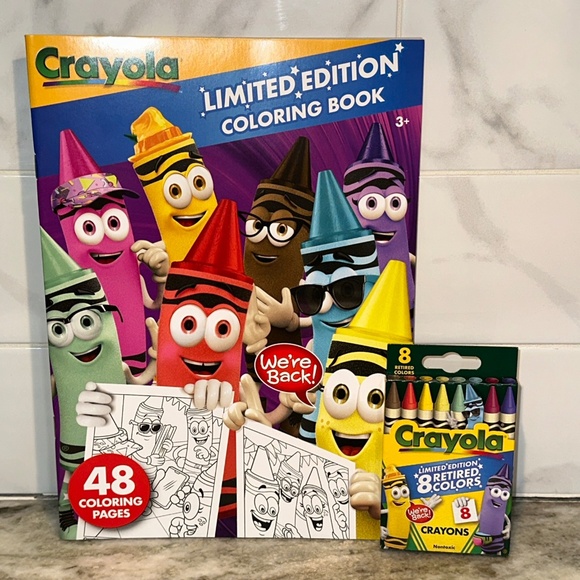 Crayola | Toys | Limited Edition Retired Crayola Crayons Coloring Book ...